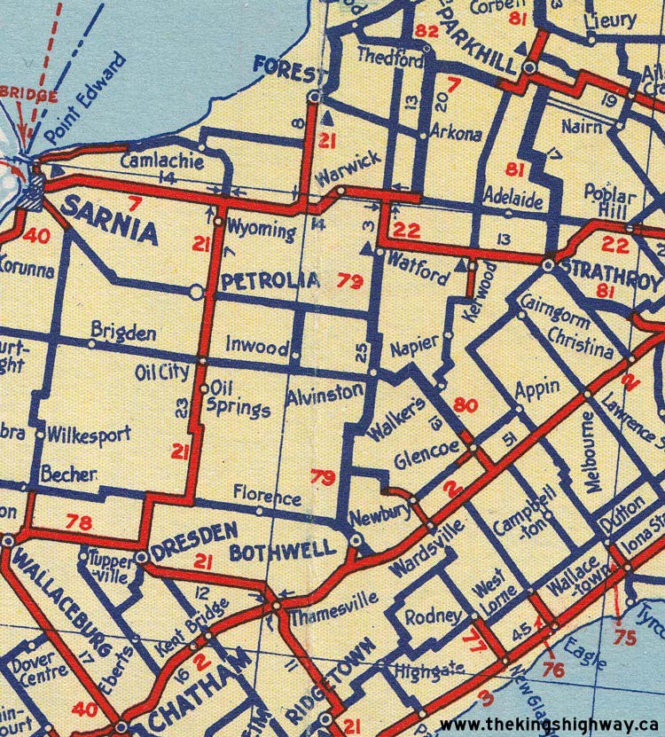 Ontario Highway 79 Route Map - The King's Highways of Ontario
