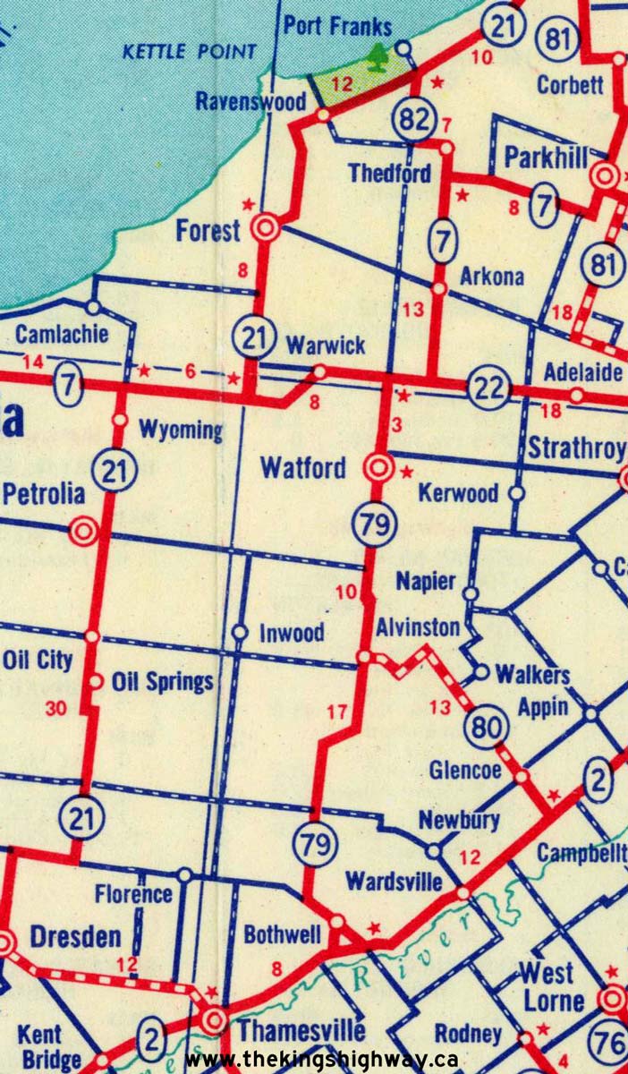 Ontario Highway 79 Route Map - The King's Highways of Ontario