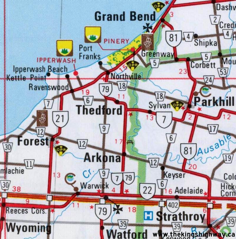 Ontario Highway 79 Route Map - The King's Highways of Ontario