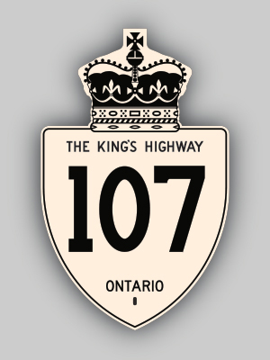 Ontario Highway 107 History The King S Highways Of Ontario