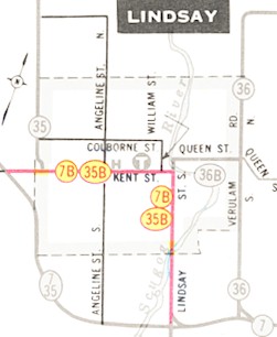 Ontario Highway 35B (Lindsay) Route Map - The King's Highways of Ontario