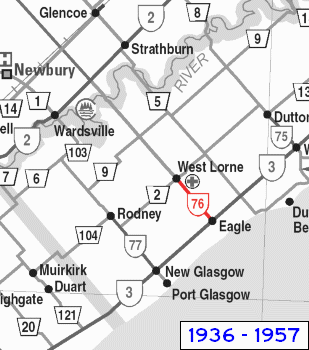 Ontario Highway 76 Route Map - The King's Highways of Ontario
